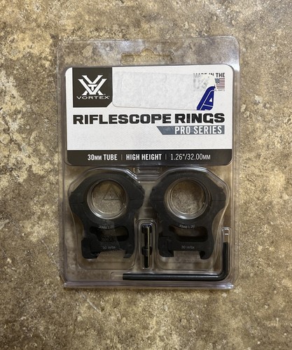 Vortex Optics Pro Series 30mm Tube High Height Riflescope 1.26 Rings ...