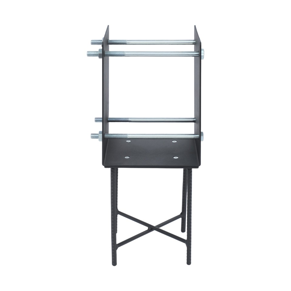 2pcsu-shaped Metal Column Base And Wet Concrete Foundation Column Base ...
