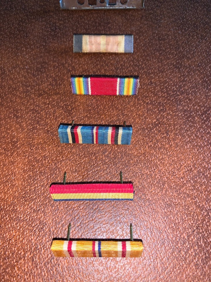 Lot of 6 WWII Campaign Ribbons- US Navy and Marine Corps- Campaigns ...