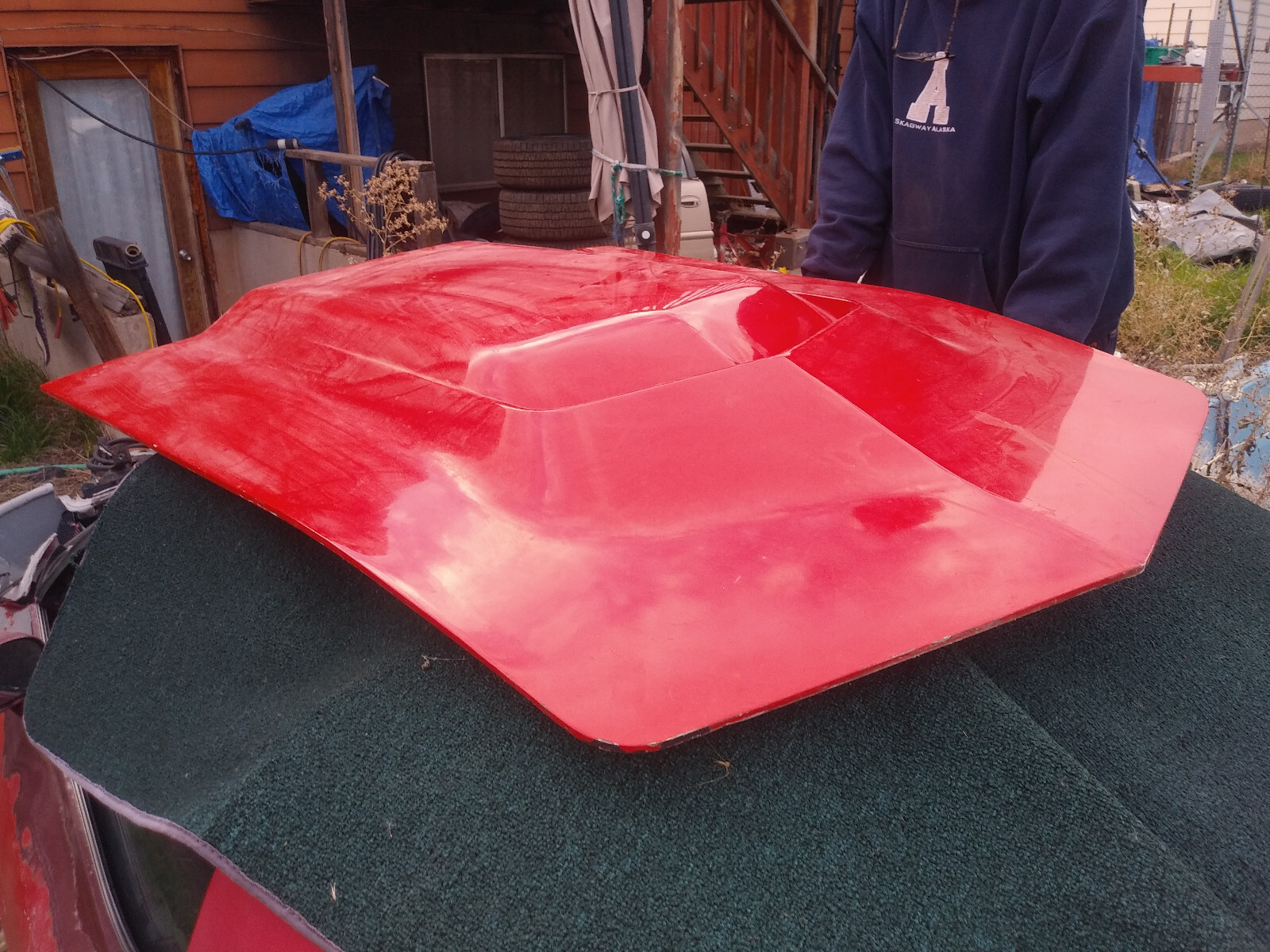 1968-1969 Original GM Corvette L88 Hood w/an UNCUT Cold Air Box GM ...