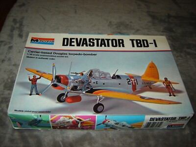 Monogram Model kit #7575 Devastator TBD-1 Mint in box Vintage 1974 Kit ...
