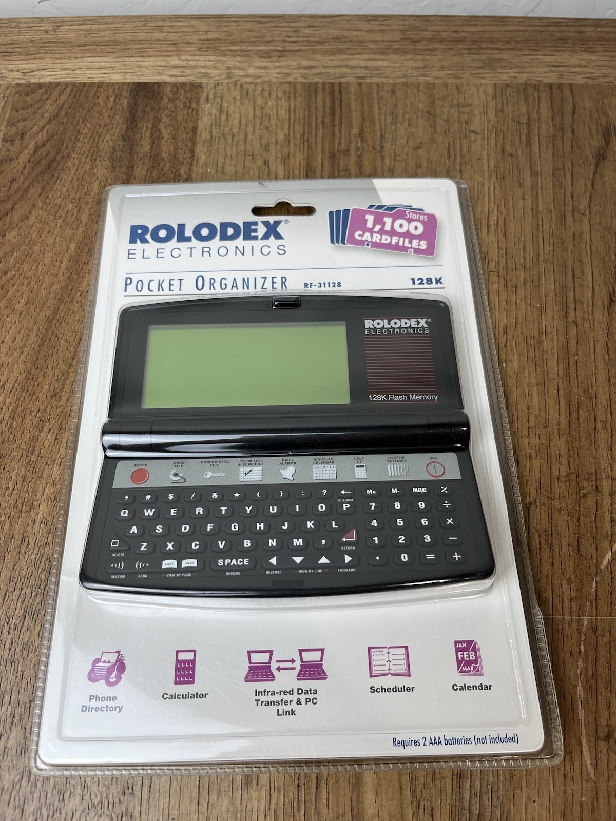 VINTAGE Rolodex Pocket Planner Electronic RF-31128 Organizer 1100 Files ...