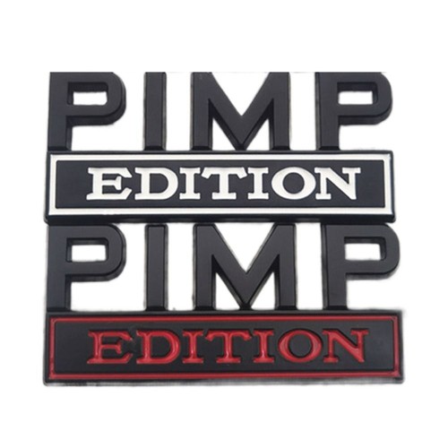 2PCS Zinc alloy PIMP Edition Emblem Sticker for Car Truck SUV | eBay