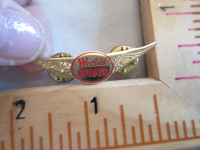 Vintage Enameled Westfield Wings, Red & Gold, tie tac, pinback, pin ...