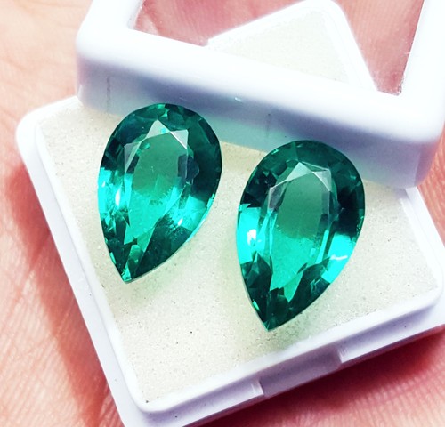 Natural Grandidierite Bluish Green Pair Loose Gemstone Certified 18 Ct ...