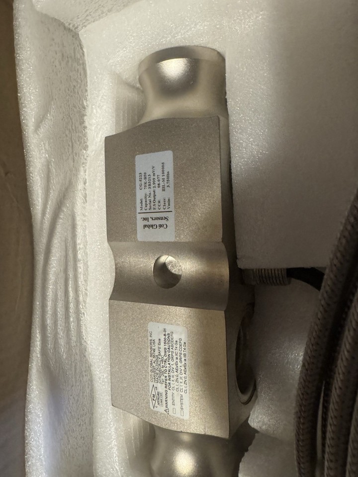 COTI GLOBAL SENSORS CG-5223 75K ALLOY STEEL DOUBLE ENDED BEAM LOAD CELL ...