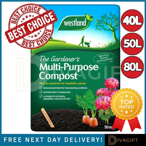 40L 50L 80L WESTLAND GARDENERS MULTI-PURPOSE COMPOST GARDEN PLANT ...