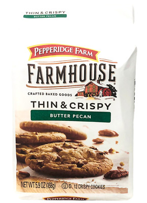 Pepperidge Farm Farmhouse Thin & Crispy Butter Pecan Cookies 5.9 oz | eBay