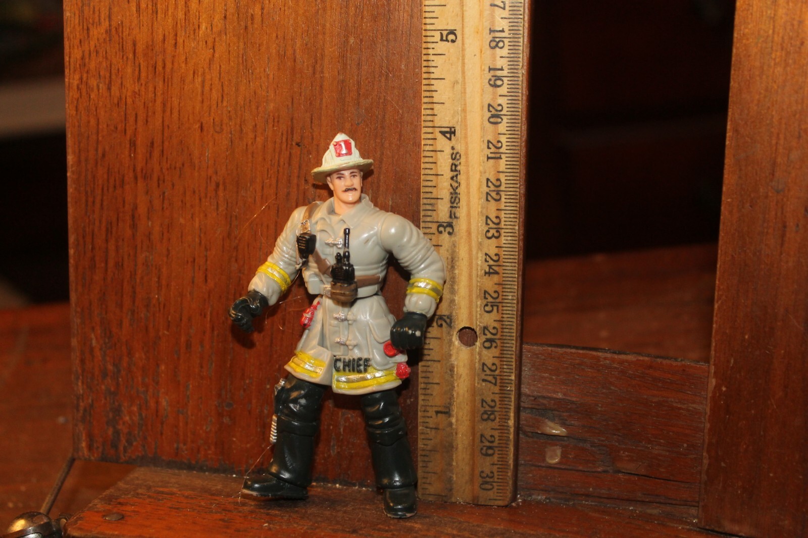 3-3/4" Action Figure Fire Chief Fireman | eBay