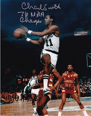CHARLIE SCOTT BOSTON CELTICS 76 NBA CHAMPS ACTION SIGNED 8x10 | eBay