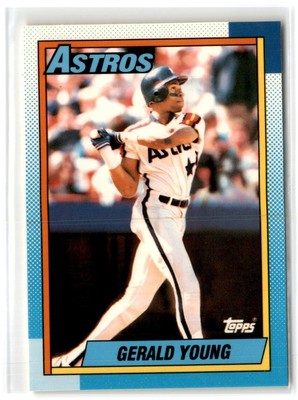 1990 Topps Tiffany Gerald Young #196 Houston Astros Baseball Card | eBay