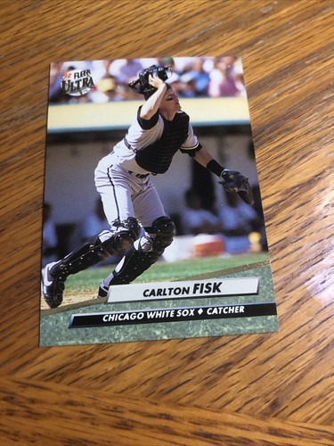 1992 Fleer Ultra CARLTON FISK Chicago White Sox #33 MLB Baseball Card ...