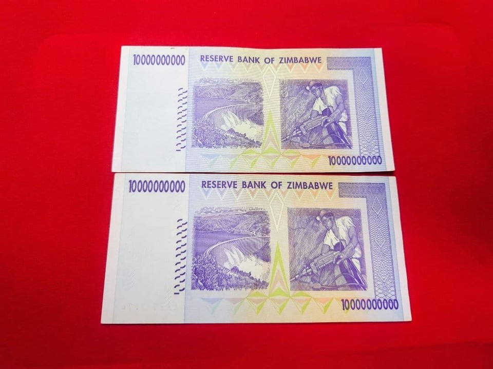 Zimbabwe Dollar 10B Banknotes Set 2, Very Good Condition | eBay