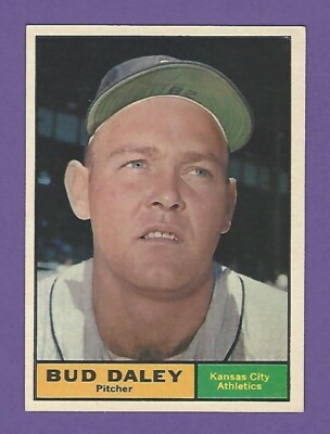 1961 Topps - #422 Bud Daley - Kansas City Athletics - ExMt+ | eBay