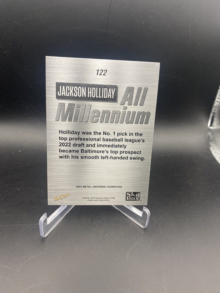 Jackson Holliday 2023 Skybox Metal Universe Champions All Millennium ...