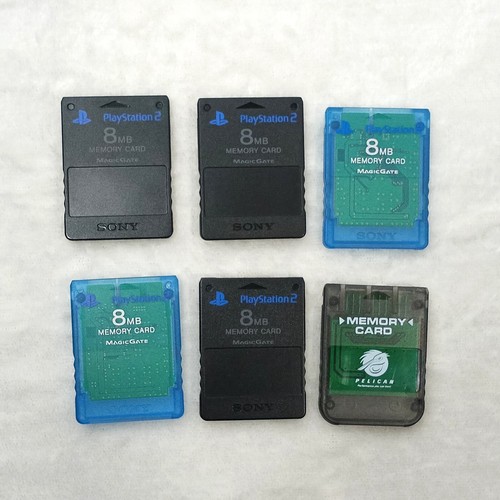 Sony PlayStation 2 Memory Card PS2 MagicGate / Pelican 6 Pack | eBay