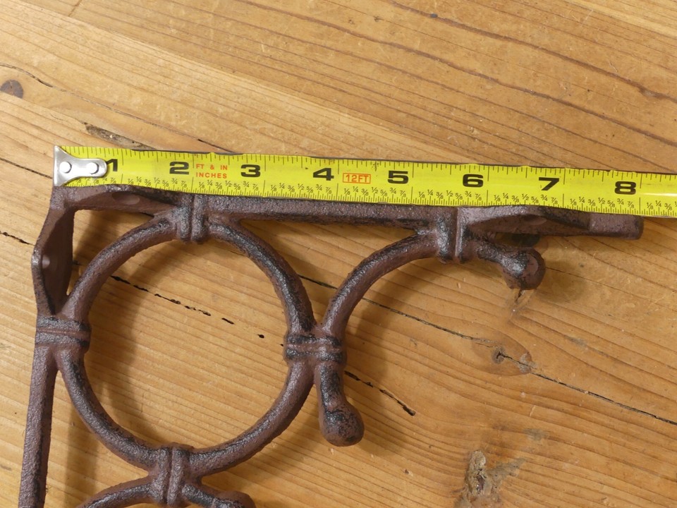 8 Brackets Shelf Brace Wall Tiki Hut Cast Iron Brackets Corbels Plant ...