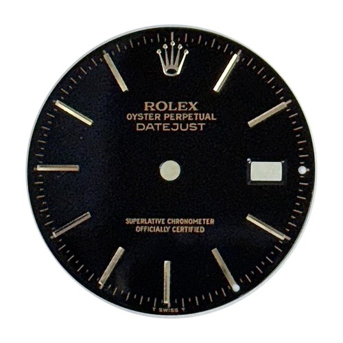 Rolex Original Dial 36mm Datejust Black White Gold Crown Quick Set | eBay