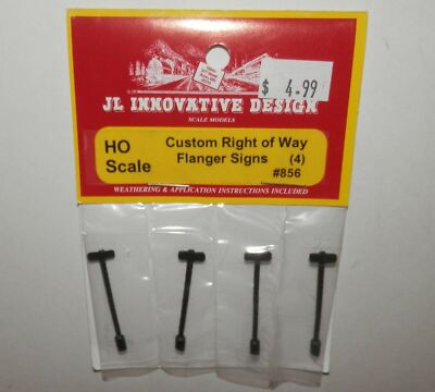 JL Innovative HO Custom Right of Way Signs - Flanger Signs #856 NIP | eBay