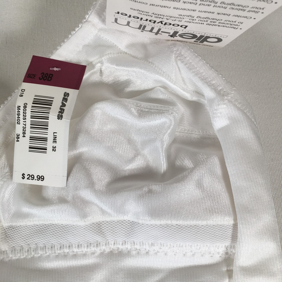 Vtg Sears Diet-Trim Body Briefer Shaper Girdle Extra Firm Control 38B ...