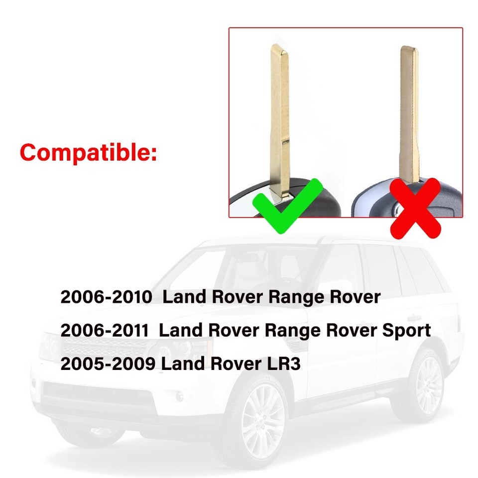 2 For 2006 2007 2008 2009 Land Rover LR3 Range Rover Sport Remote Key ...