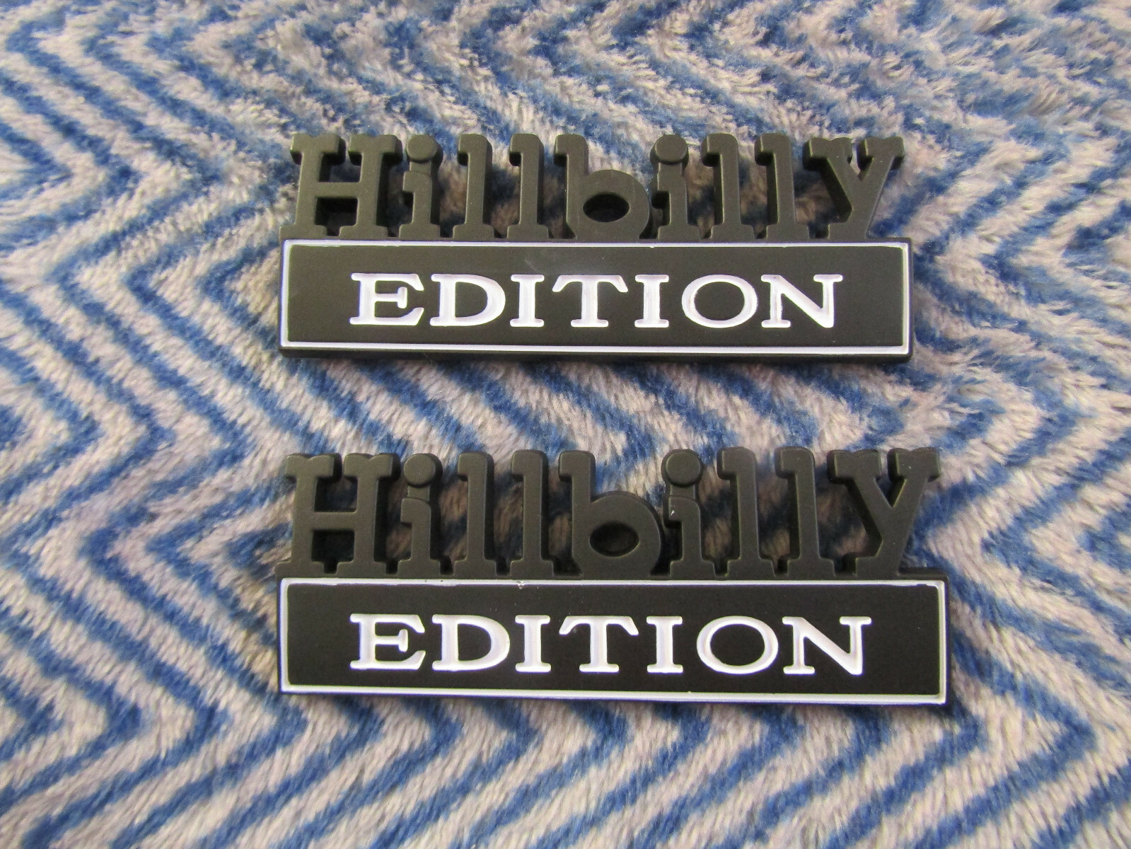 HILLBILLY EDITION REDNECK SOUTHERN HILL BILLY AUTO CAR TRUCK EMBLEMS ...
