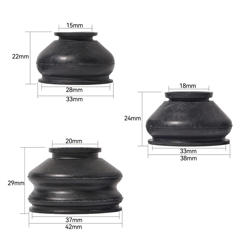 x6 UNIVERSAL HQ Rubber Tie Rod End Ball Joint Dust Boots Dust Cover ...