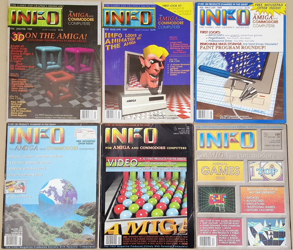 (38) .info Magazines Issues 10, 12-44 46-49 ©1986-1992 Commodore 64 ...