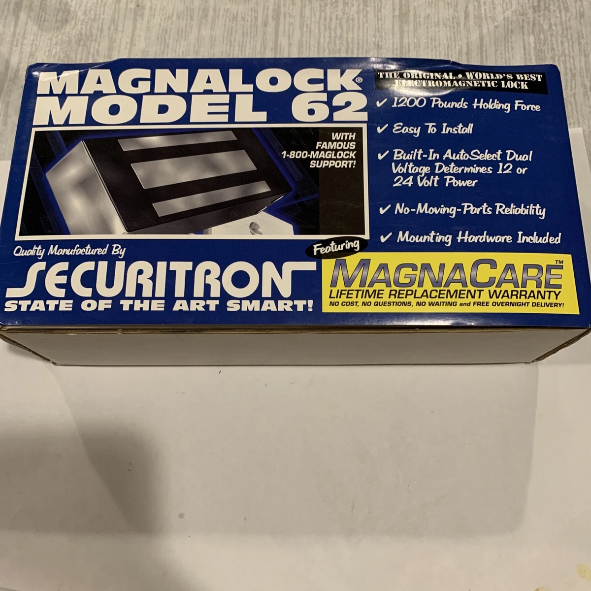 M62 Series Magnalock By Securitron, 1200lbs, 50% OFF