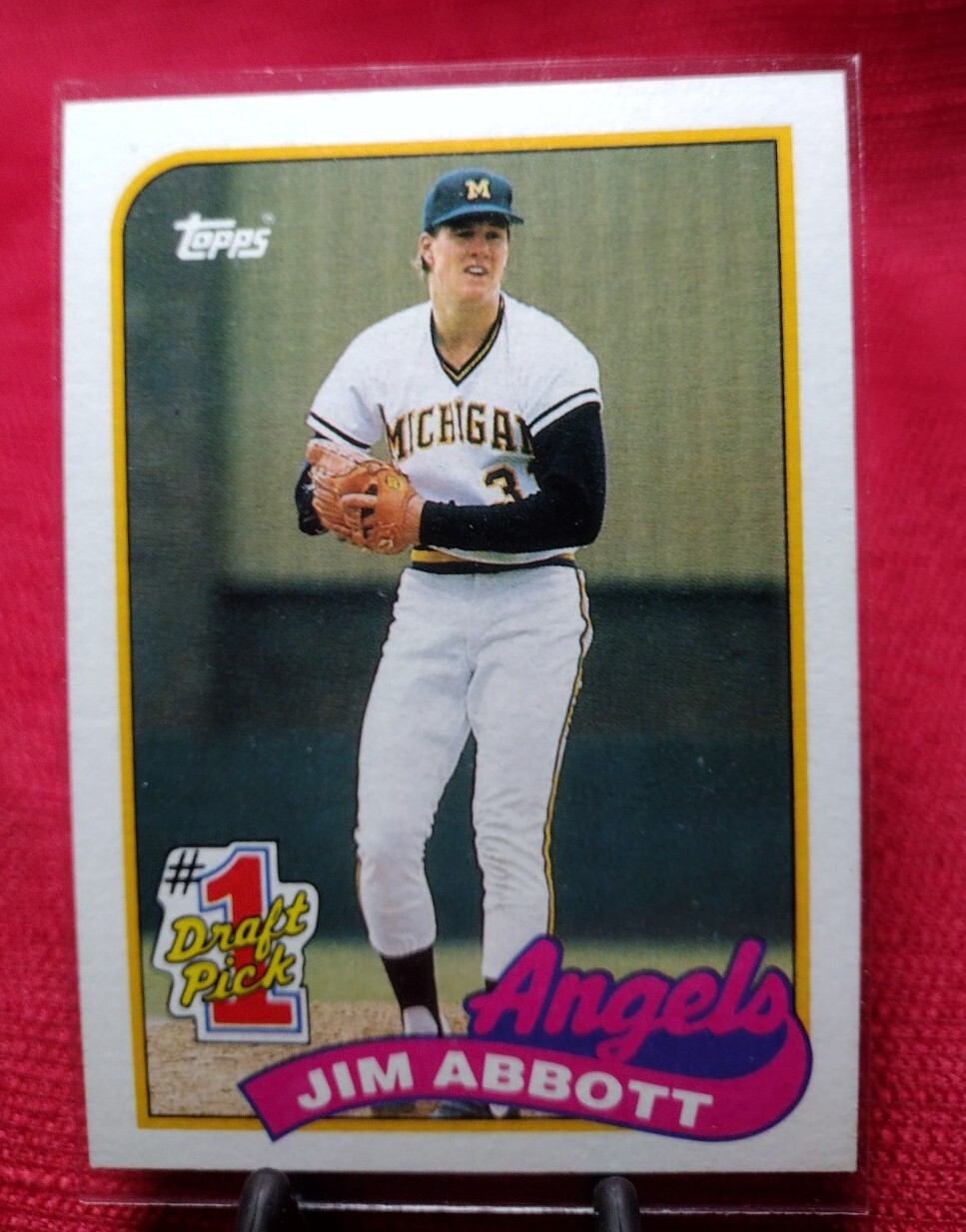 Jim Abbott 1989 Topps Rookie #1 Draft Pick | eBay