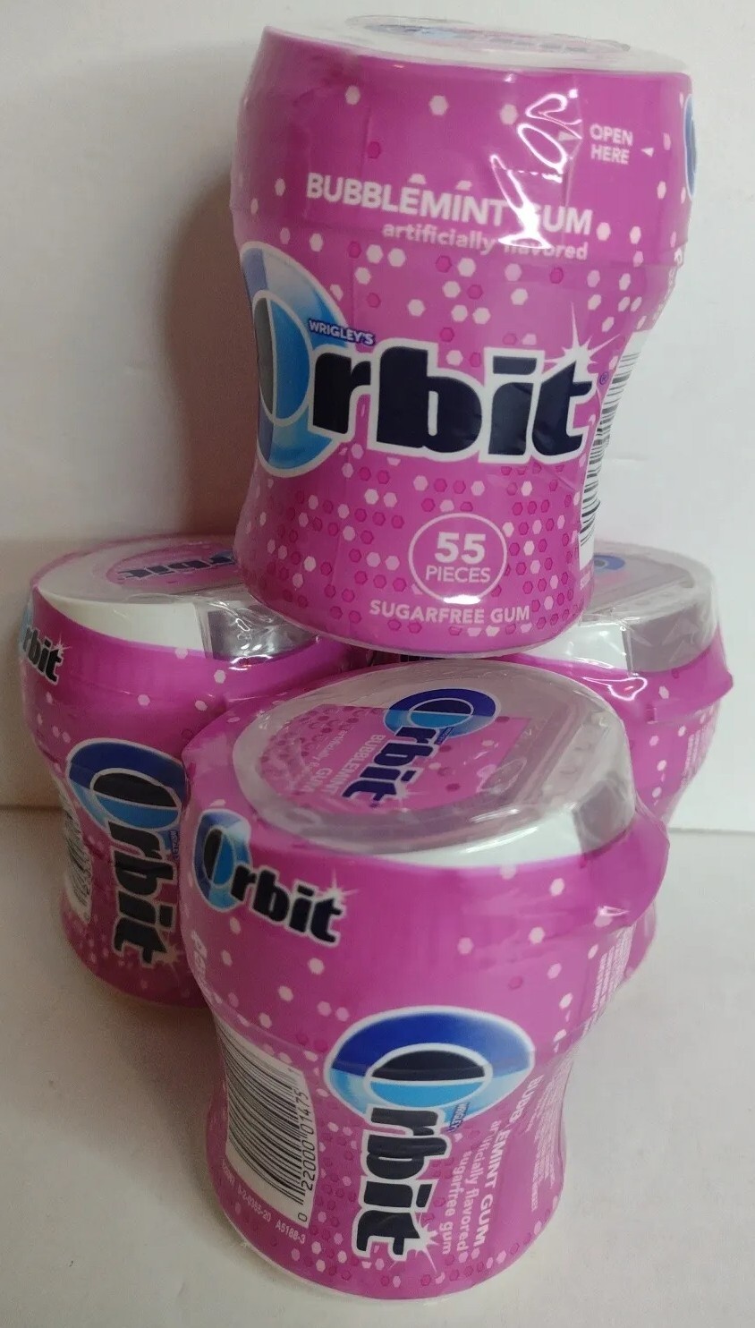 Orbit Bubblemint Sugarfree Gum, 55 pieces per container, (Pack of 4) | eBay