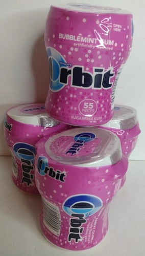 Orbit Bubblemint Sugarfree Gum, 55 pieces per container, (Pack of 4) | eBay