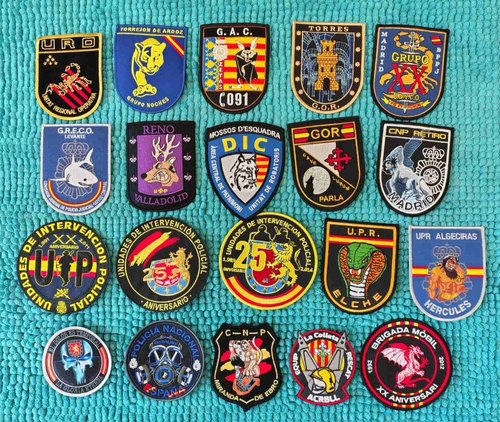 SPAIN ESPANA PATCH POLICE POLICIA SWAT SRT UIP UPR CNP GAC GOR - SET 20 ...