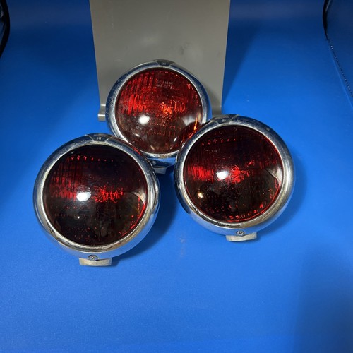 3 - Vintage H1 Unity Manufacturing Co Red Warning Lights. Untested ...