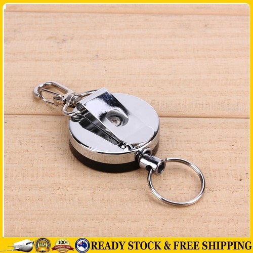 High Resilience stretching rope anti-lost burglar retractable key ring ...
