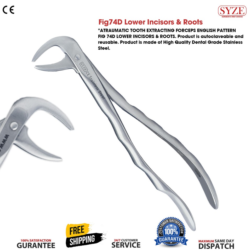 Tooth Extracting Forceps For Lower & Upper Molars Roots Loosening ...