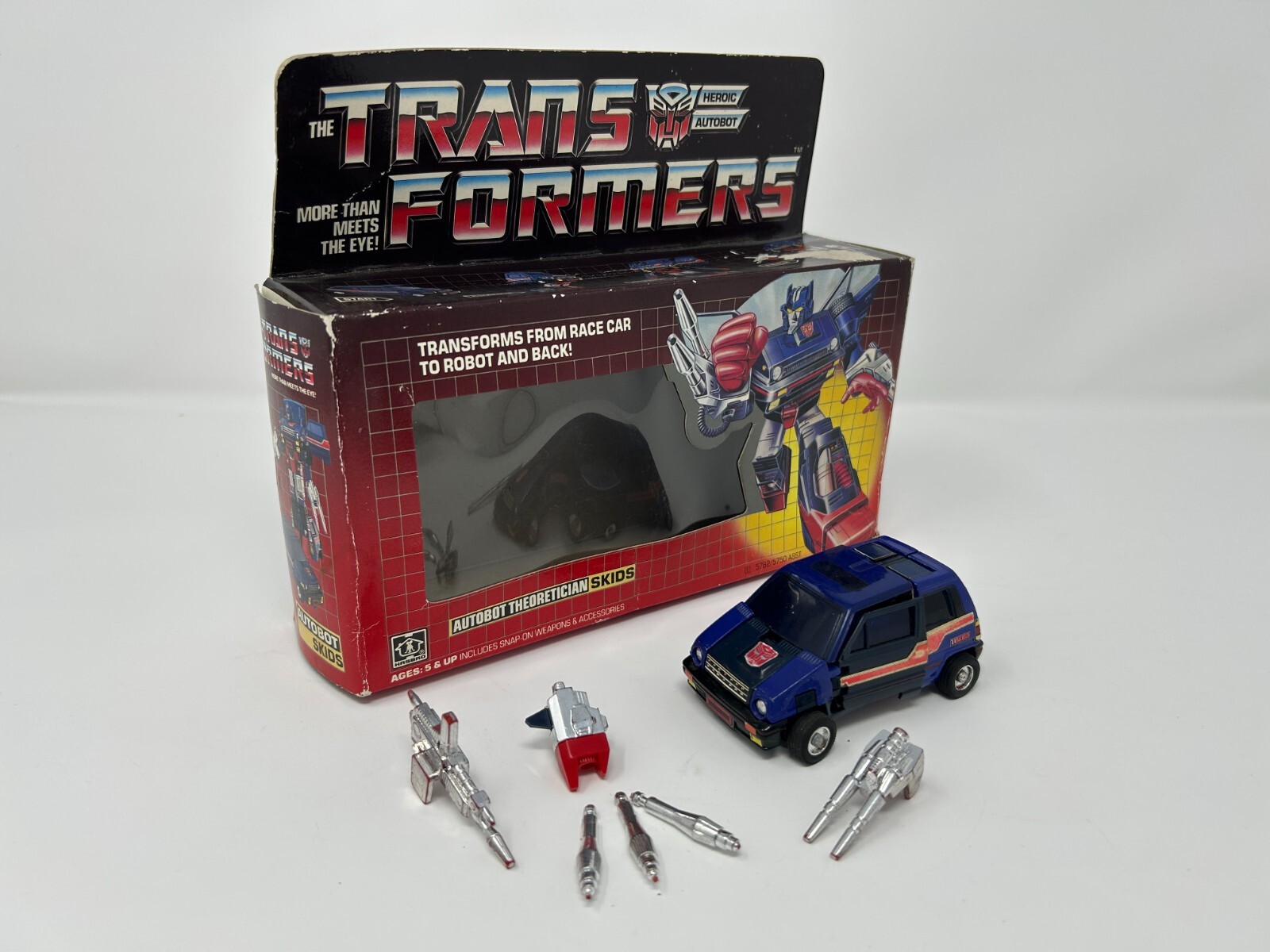 Transformers G1 Skids - 1985 - Autobot - 80's Vintage Box and Robot ...