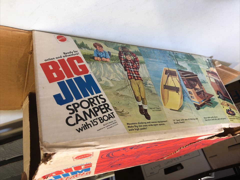 Vintage 'Big Jim Sports Camper Vehicle' (Mattel, 1971) With Box | eBay
