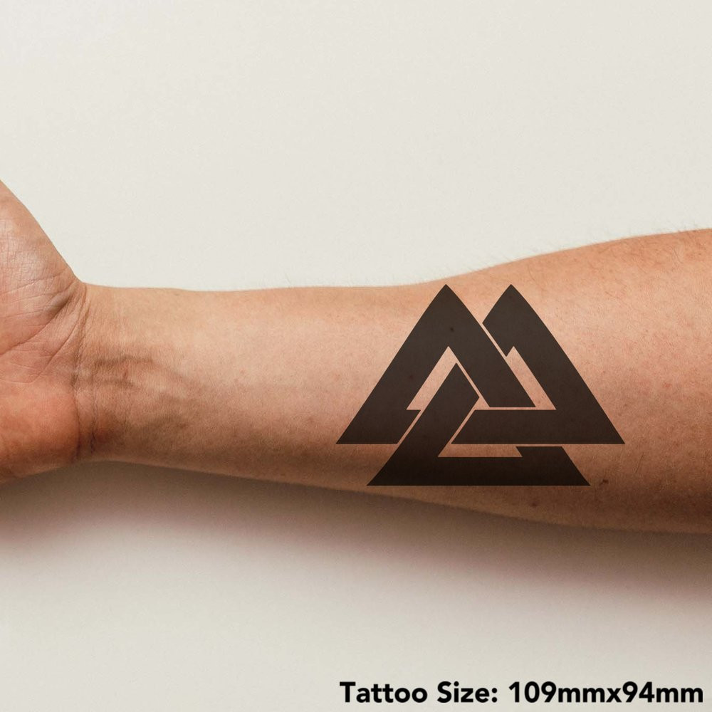 Valknut Tattoo Inkloretatttoos2021 Valknut Symbol And Forgive Small