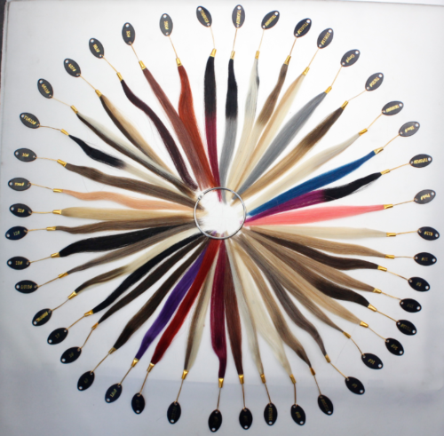 Pre-Looped Fish Line Micro Ring Beads Link Hair Extensions Real Remy ...