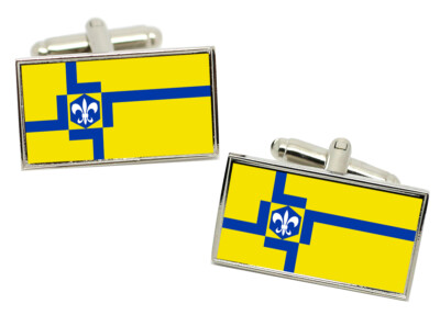 Lelystad (Netherlands) Flag Cufflinks in Chrome Gift box | eBay UK