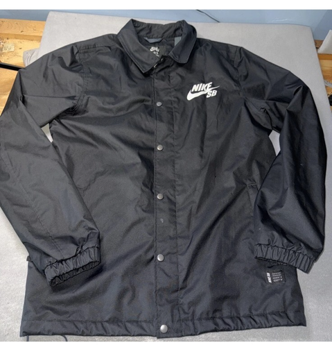 BLACK NIKE SB WATER PROOF BREATHABLE PROPRIETORY TECH WINDBREAKER ...