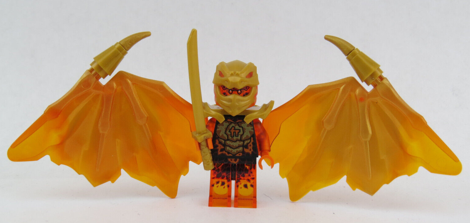 LEGO NINJAGO Cole Golden Dragon Minifigure njo781 Crystalized 892304 ...