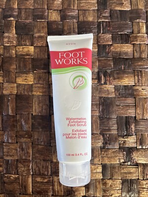 AVON Foot Works WATERMELON EXFOLIATING FOOT SCRUB 3.4 oz New | eBay