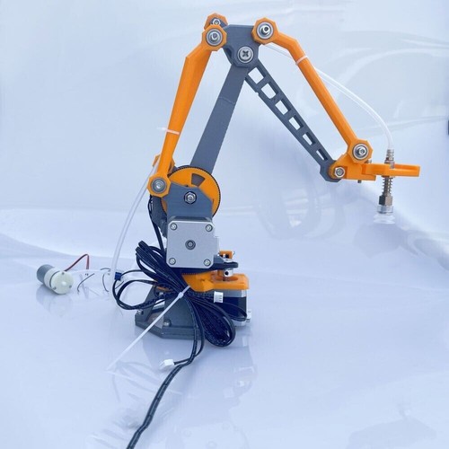 3D Printed Robot Arm Kit Mechanical Arm w/ Stepper Motors Air Pump ...