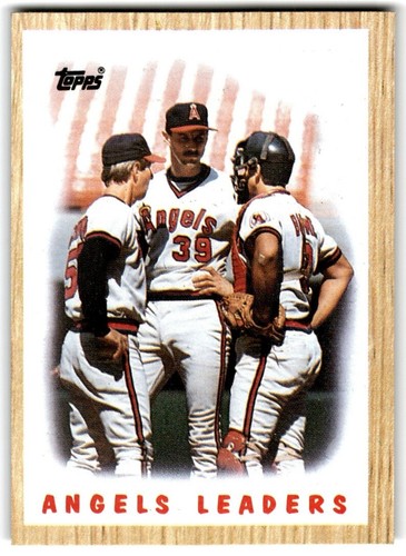 1987 Topps Baseball Cards Angels Leaders - Mike Witt/Bob Boone/Marcel ...