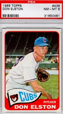 Don Elston, PSA 8, 1965 Chicago Cubs, NL All-Star | eBay