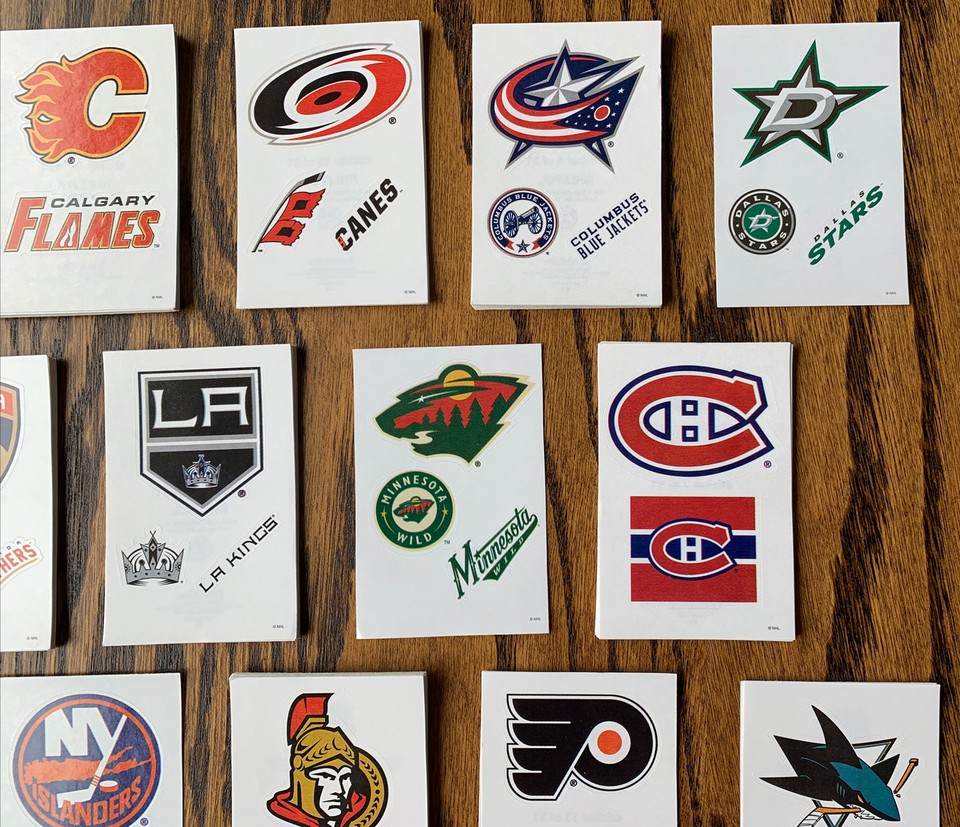 NEW NHL Logo Sticker Sheets 2026 - PICK ANY TEAM - Ice Hockey Decal ...