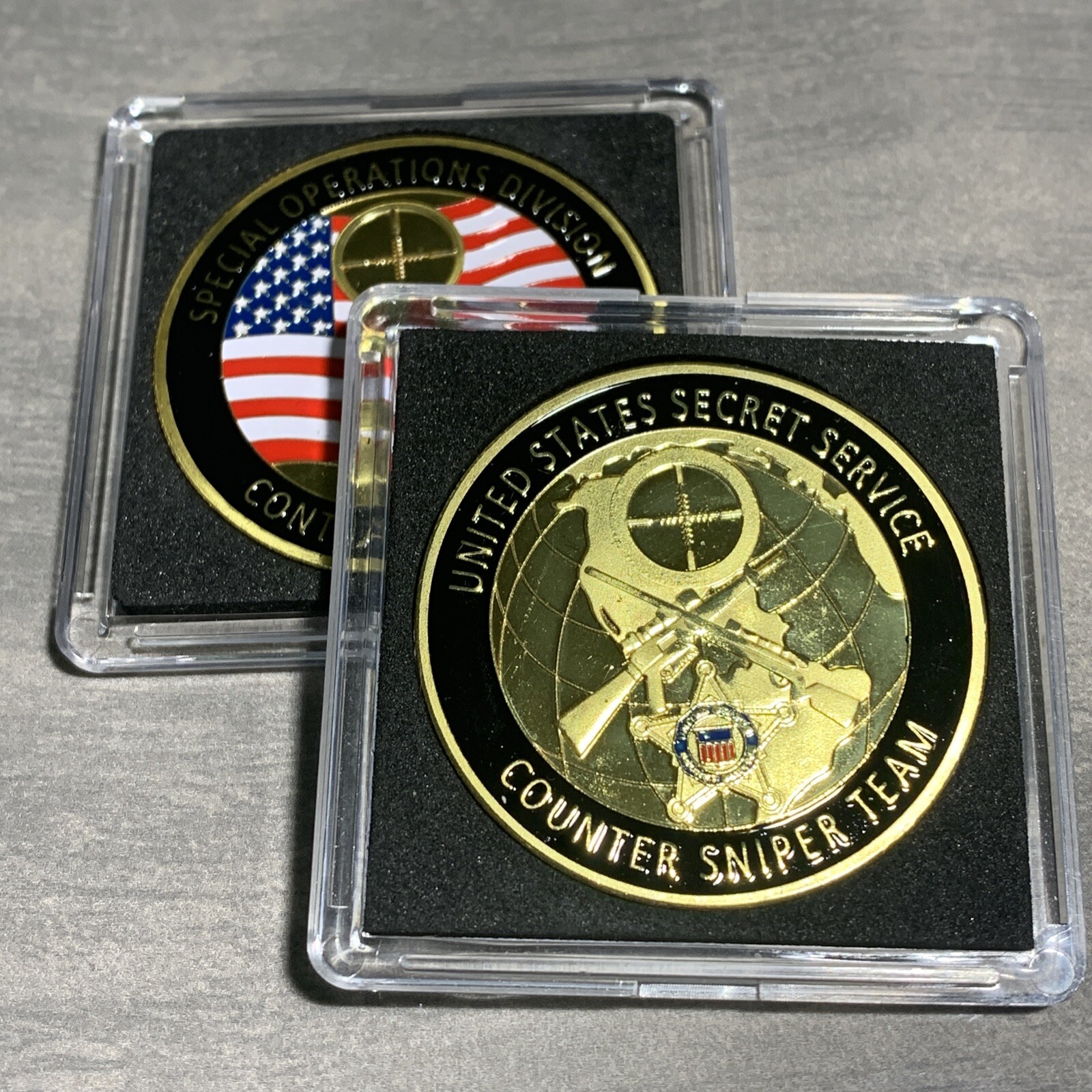 United States SECRET SERVICE-COUNTER SNIPER Team Challenge Coin USSS ...