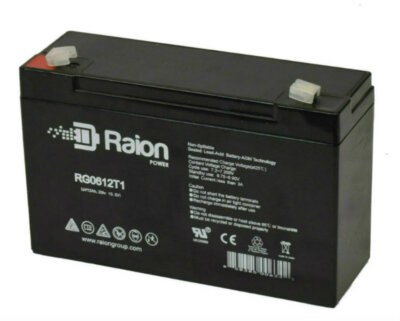 Raion Power 6V 12Ah Replacement Battery For FAAM FTS 6-12.0 ...